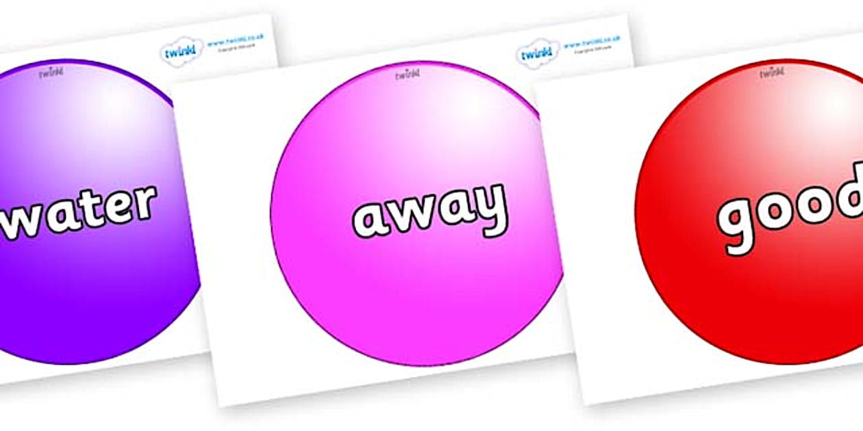 Cursive Next 200 Common Words on Spheres (teacher made)