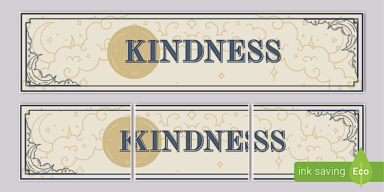 Celestial-Theme Kindness Display Banner (teacher made)
