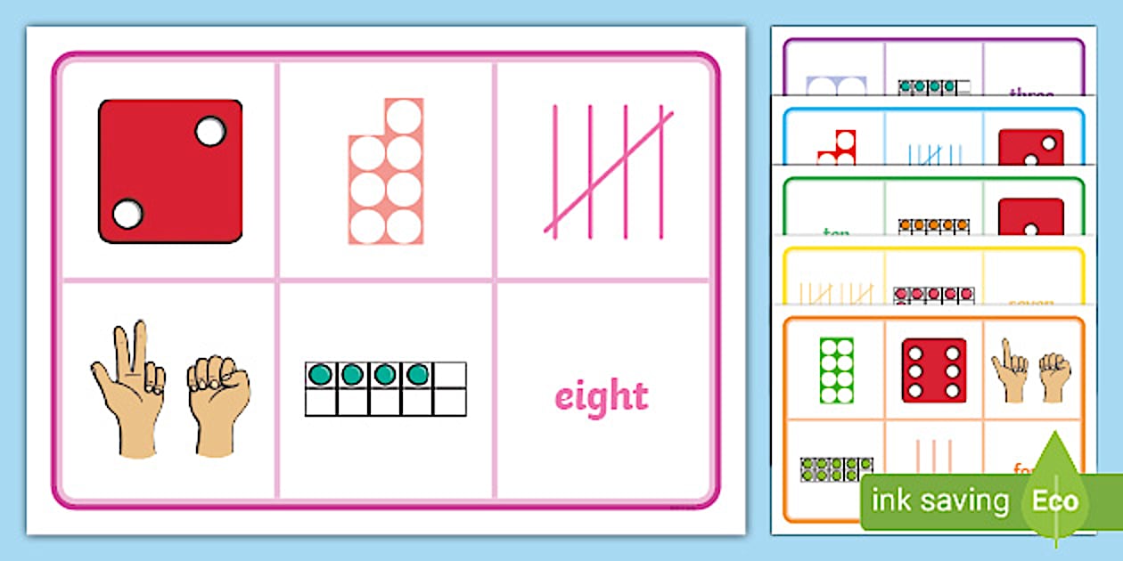 Representing Numbers to 10 Bingo (teacher made) - Twinkl