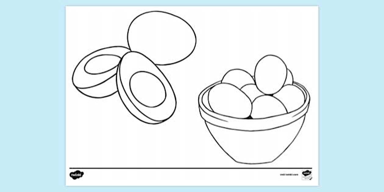 Egg Colouring Page | Colouring Sheets (teacher made)