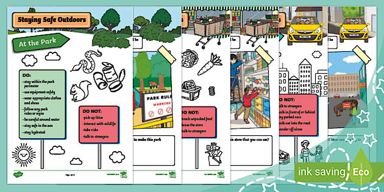 How to Stay Safe Outdoors (teacher made) - Twinkl