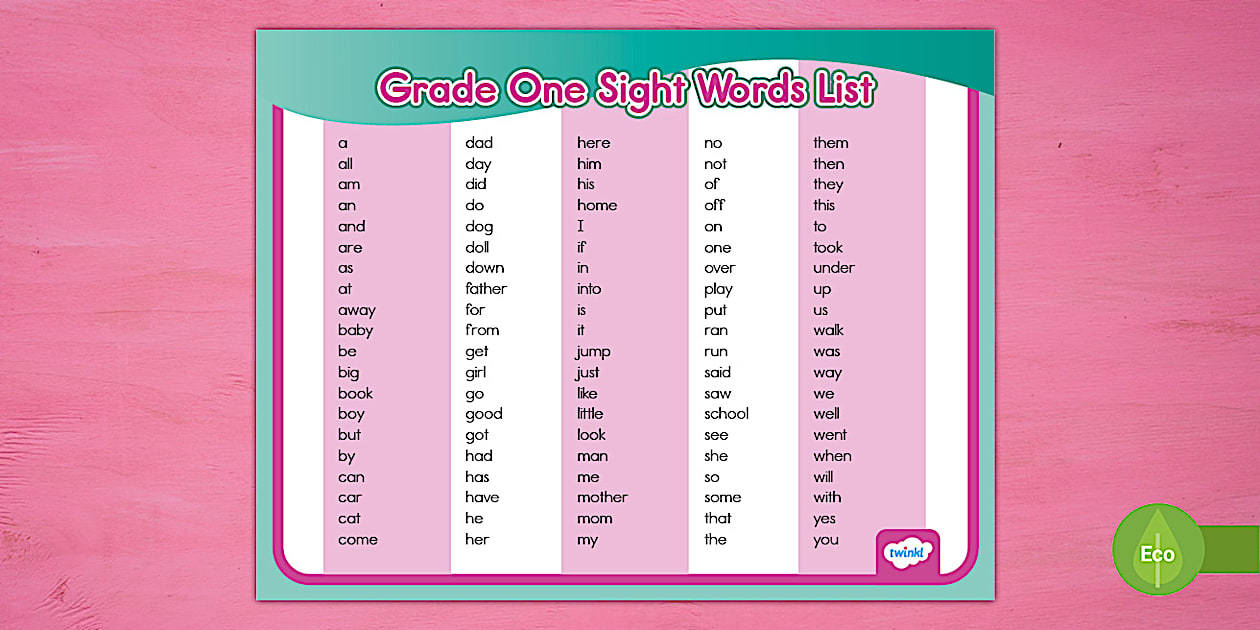 Vocabulary Canada: Sight Words Grade 1 (teacher made)