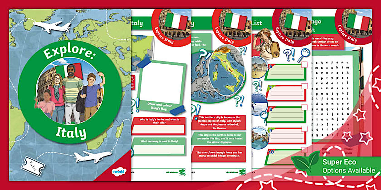 Explore: Italy Activity Booklet KS2