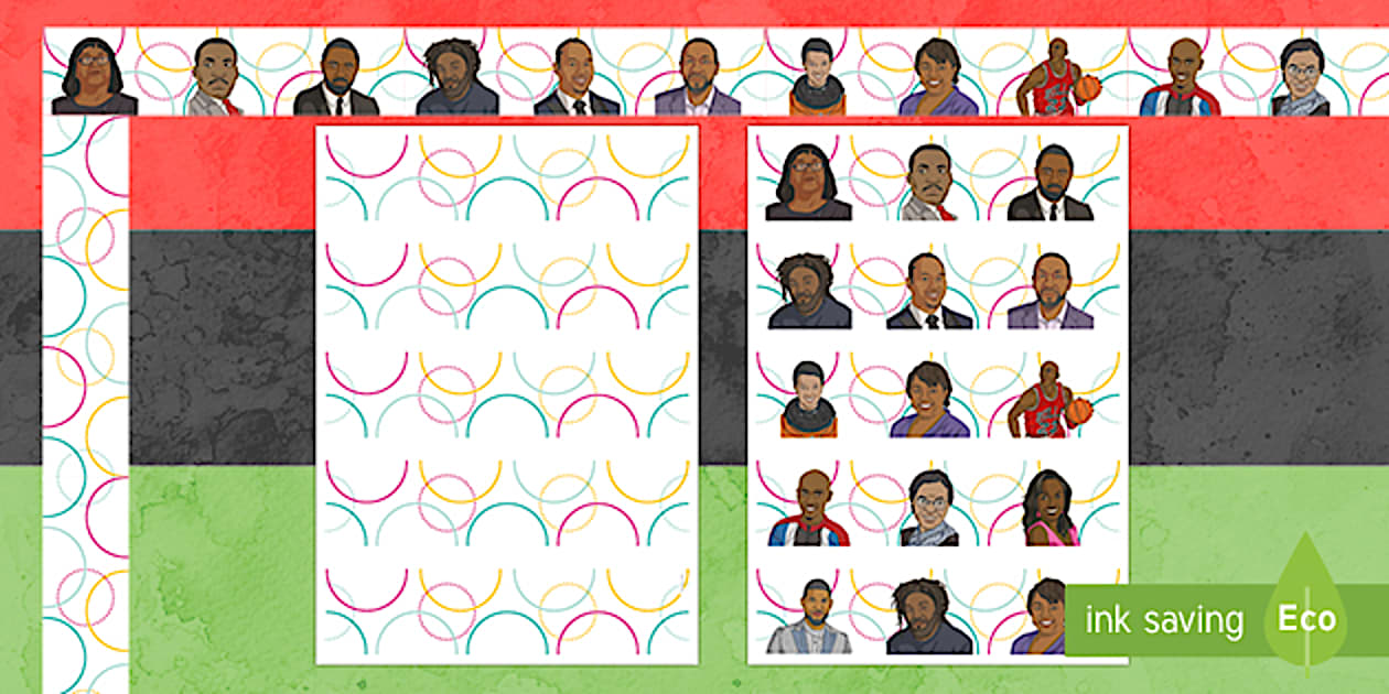 Black History Bulletin Board Borders| Black History Month