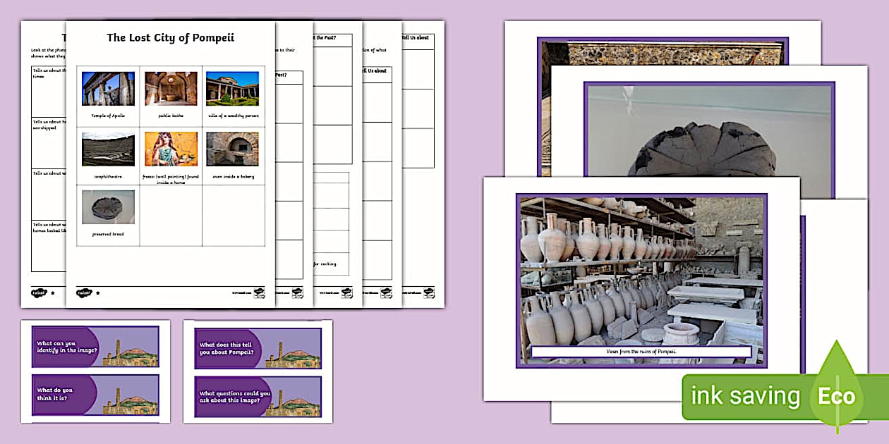 The Lost City of Pompeii Photo Activity Pack (teacher made)