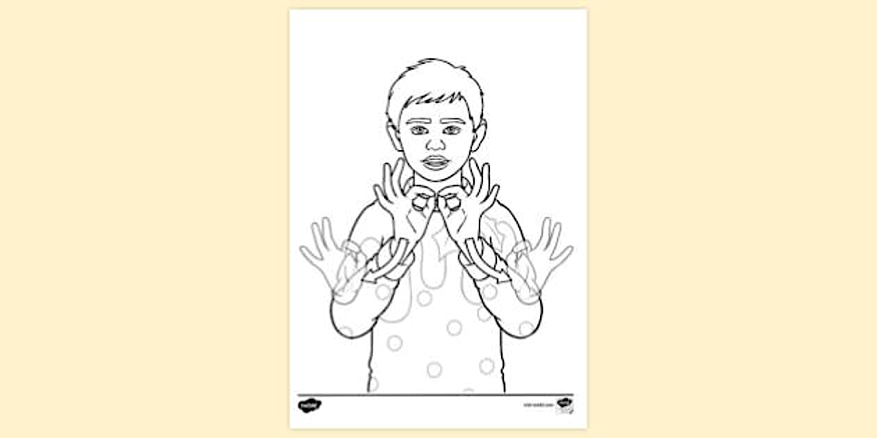 BSL Silent Colouring | Colouring Sheets (teacher made)