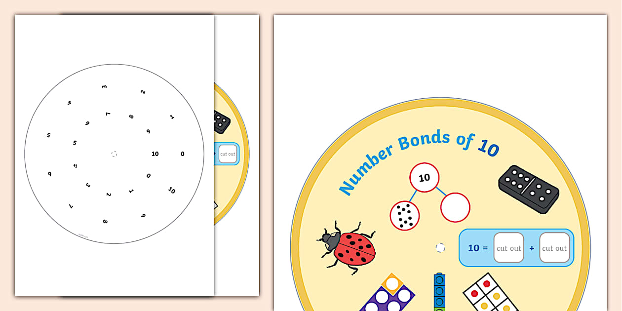 👉 Number Bonds to 10 Spin Wheel (teacher made) - Twinkl