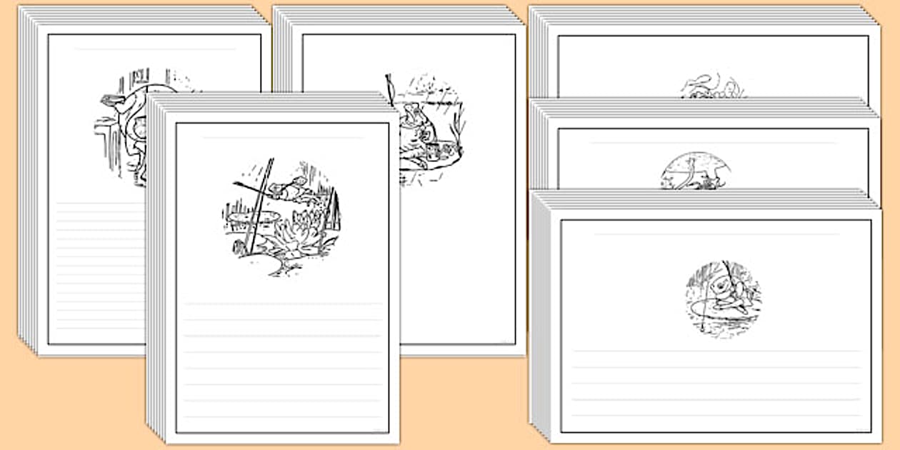 The Tale of Mr Jeremy Fisher Story Writing Frames - Twinkl