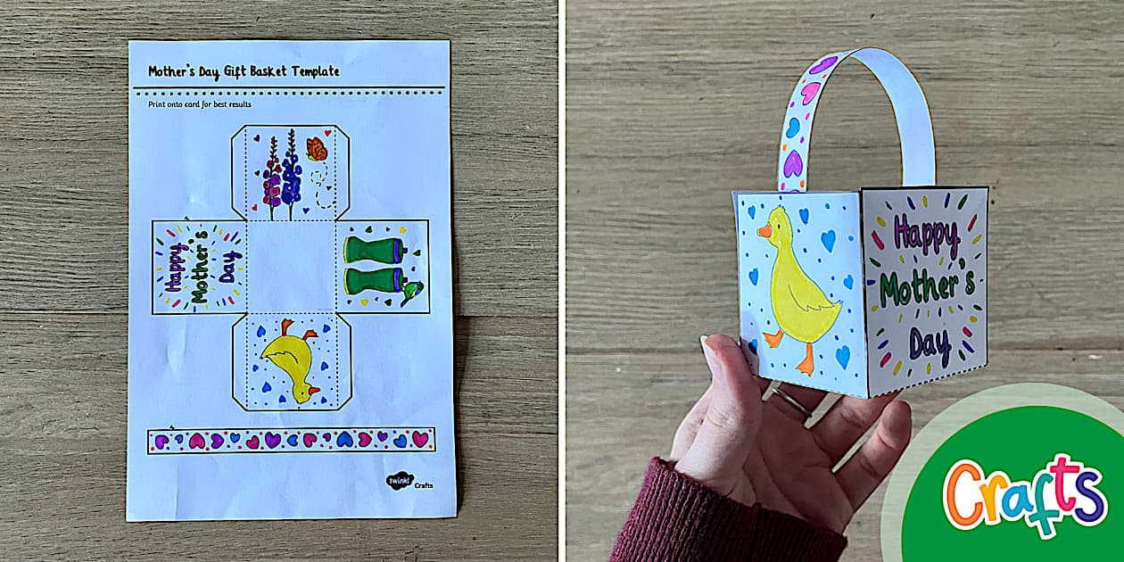 Mother's Day Gift Basket | Mother's and Others Day Crafts