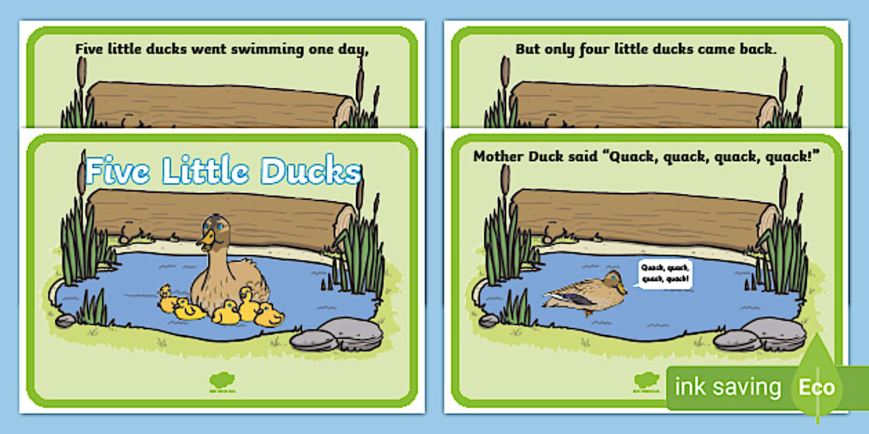 Five Little Ducks Sequencing (creat de profesori) - Twinkl