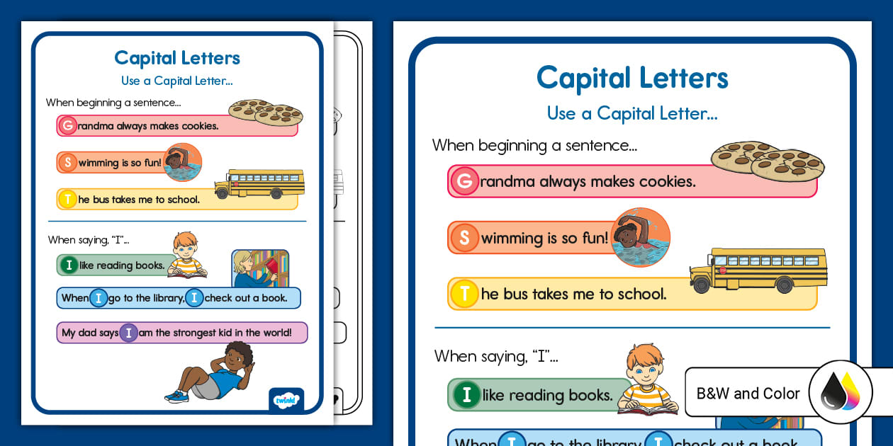 Kindergarten Capital Letters Poster (teacher made) - Twinkl