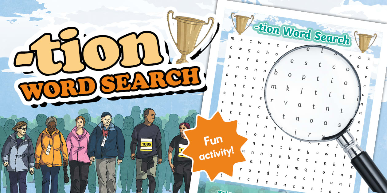 -tion Word Search for Spelling Practice
