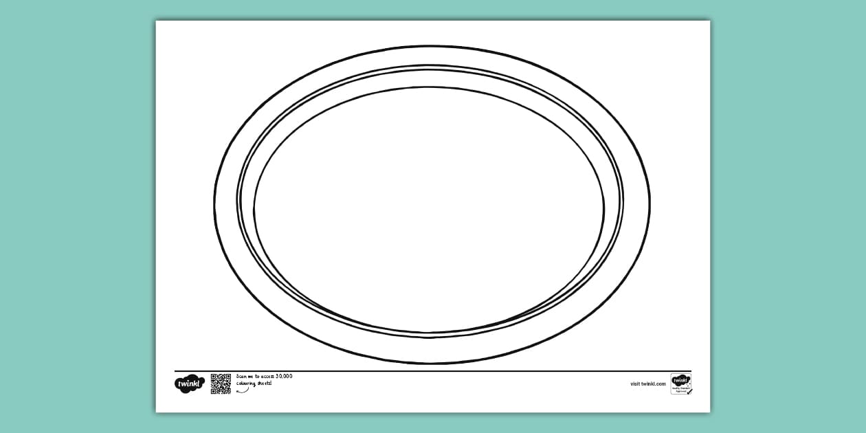 Kitchen Plate Colouring Sheet - Twinkl