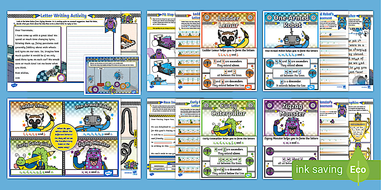 KS2 Racing Ahead Handwriting Intervention Week 3 Pack (Cursive)