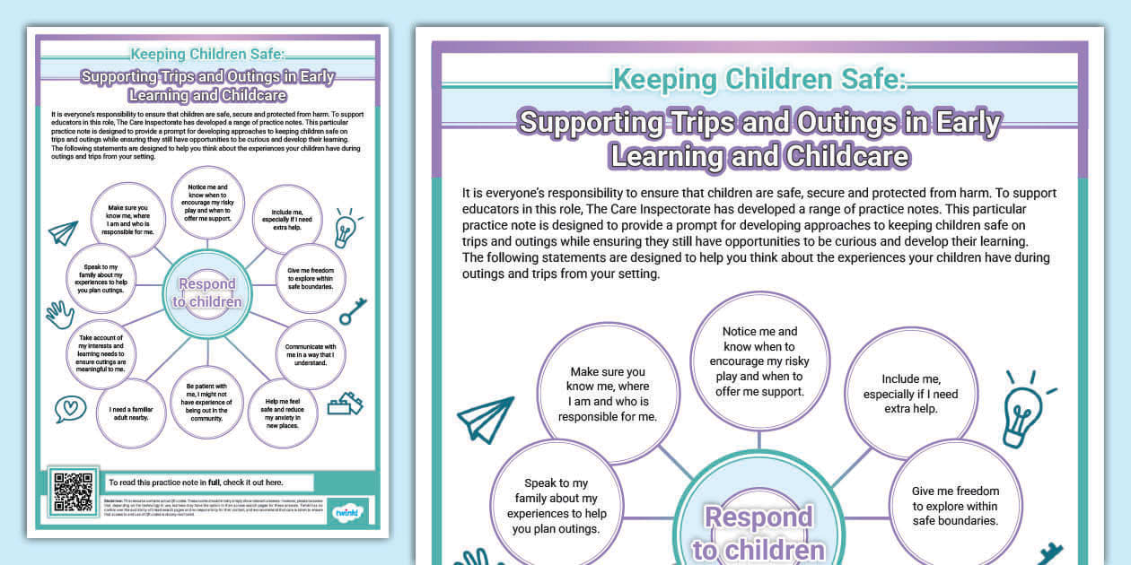 Keeping Children Safe: Supporting Trips/Outings ELC Mind Map