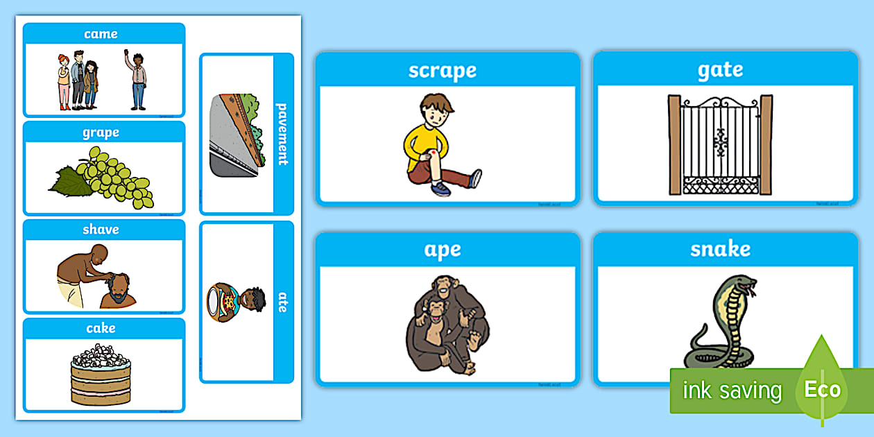 ‘a_e’ Words Flashcards - CfE First Level Resources