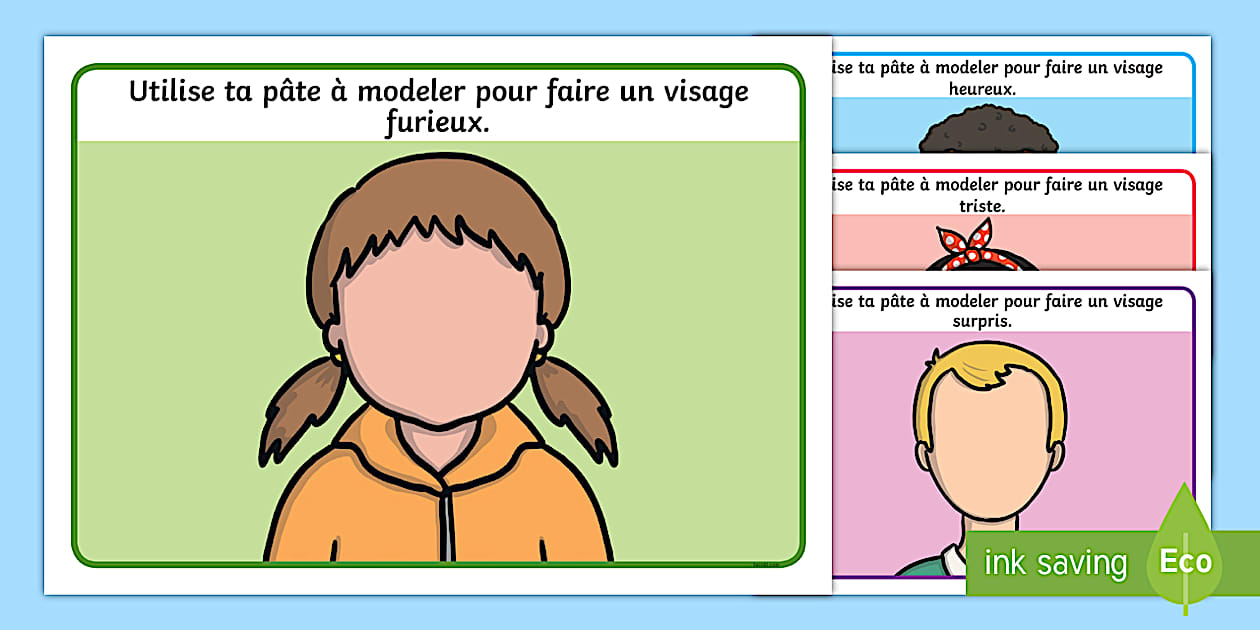 Set de pâte à modeler : Les émotions (teacher made)