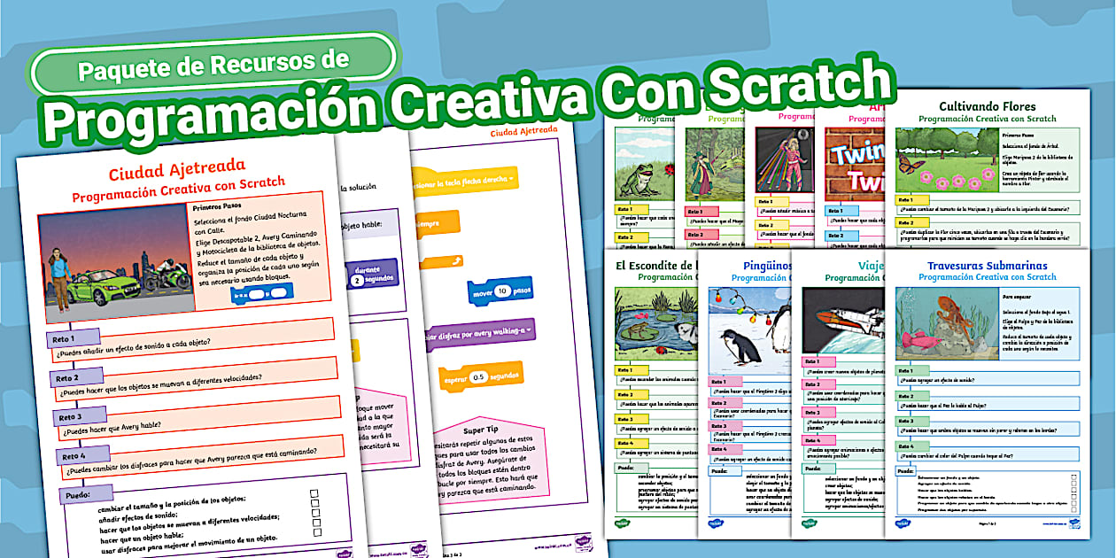Paquete de Recursos Scratch - Twinkl Colombia