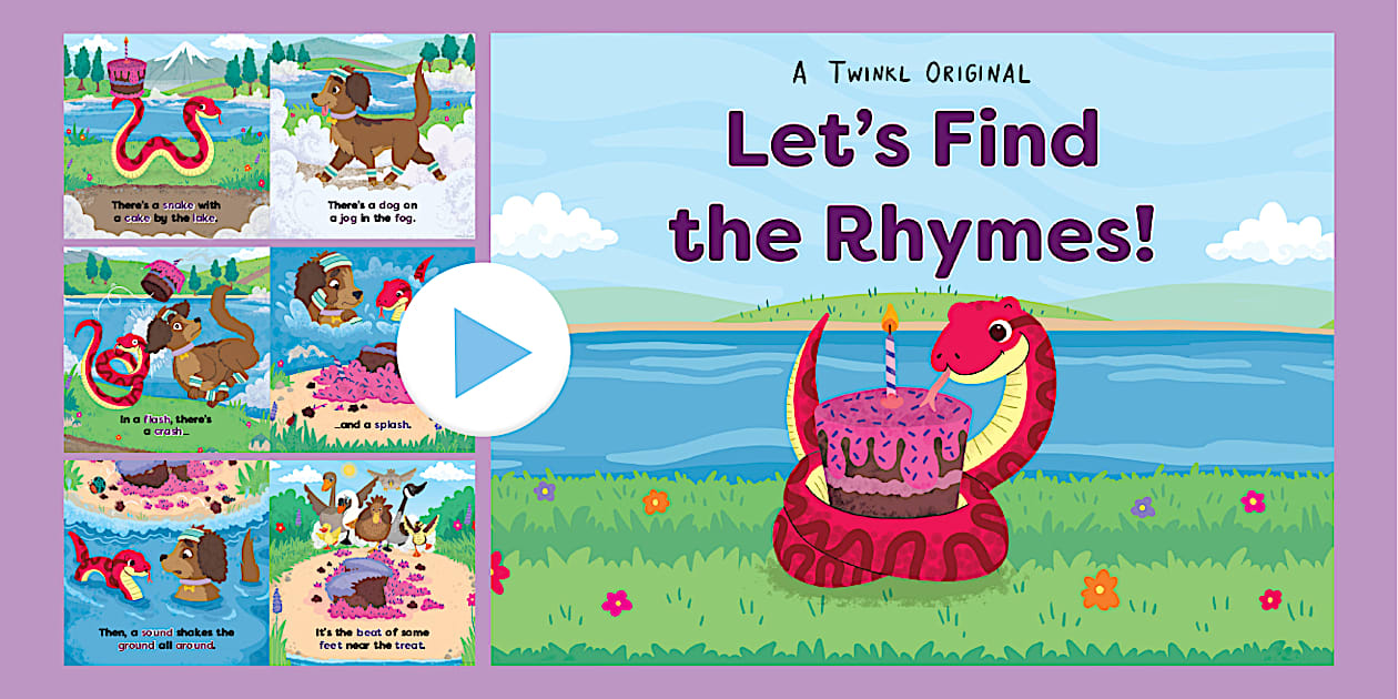 Let's Find the Rhymes! Story PowerPoint (teacher made)