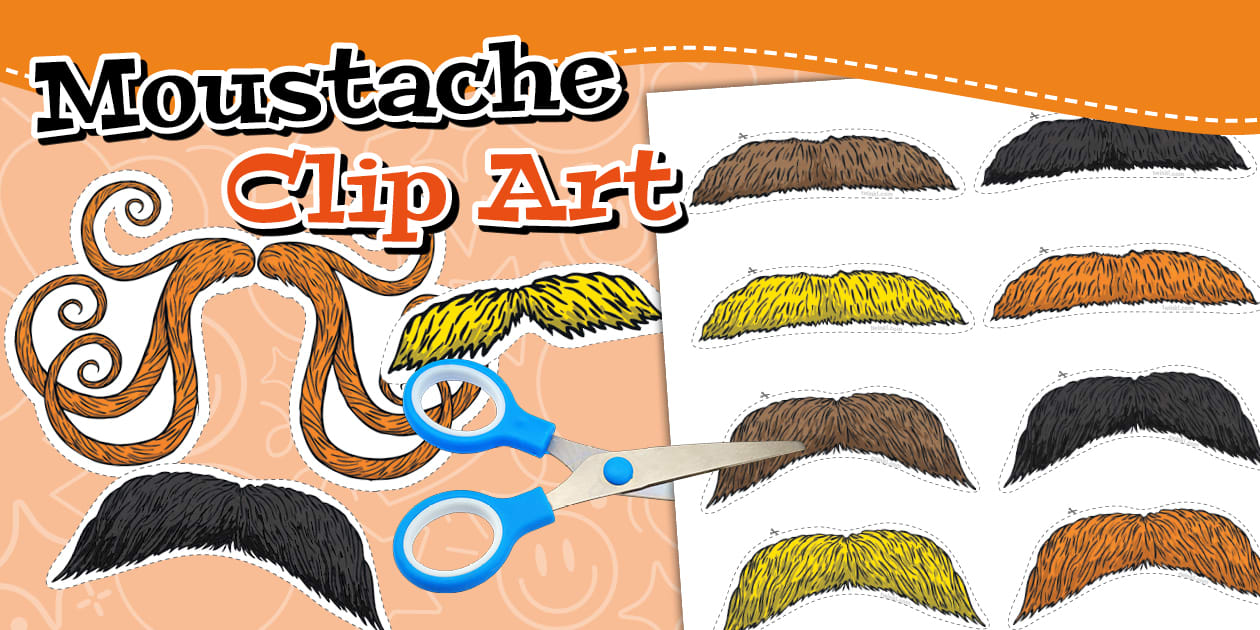 Moustache Clip Art Pack