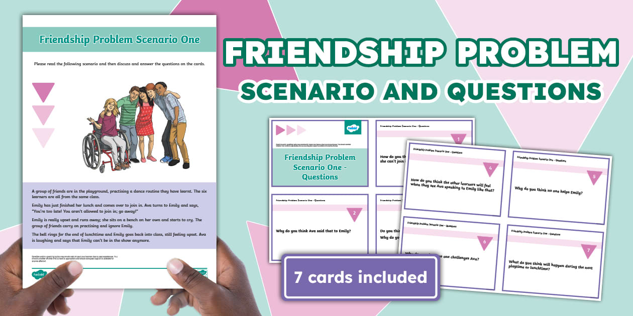 Friendship role play scenarios Cards | Friendships Activity