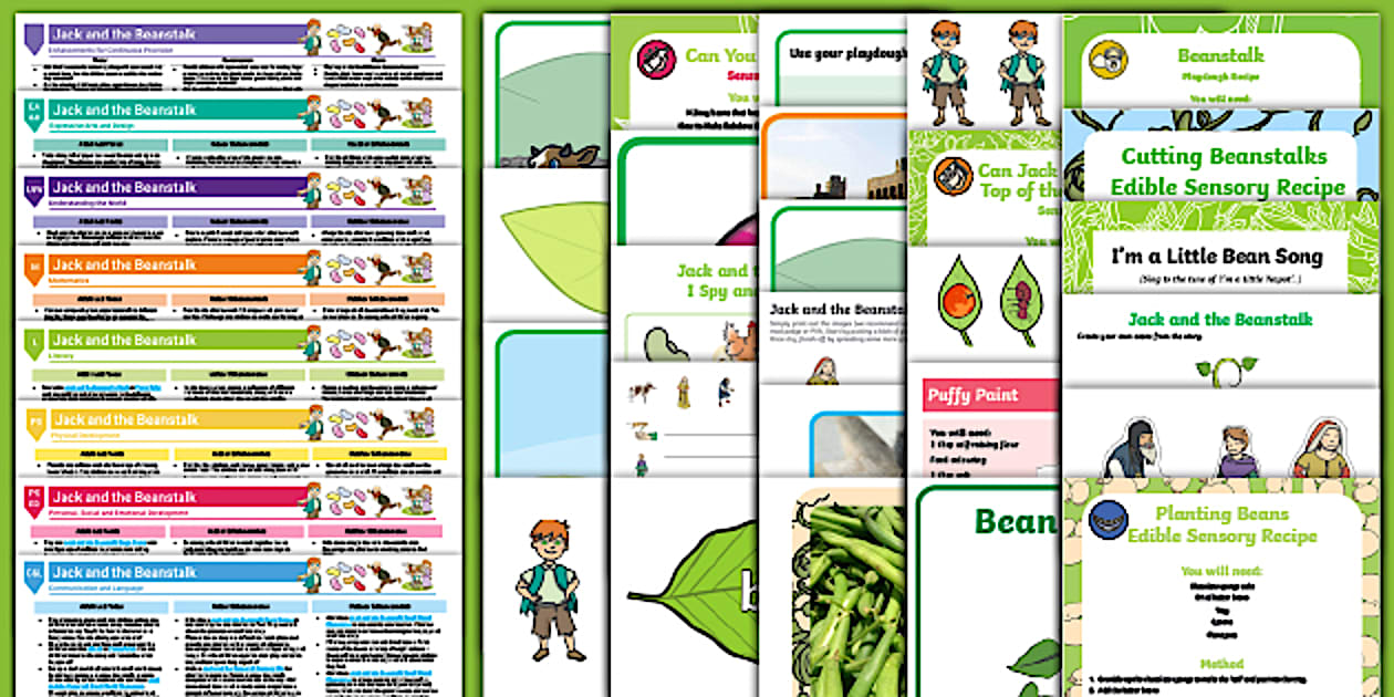 EYFS Jack and the Beanstalk Activity Planning Continuous Provision Pack