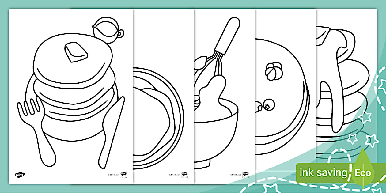 My First Pancake Day Colouring Pack (teacher made) - Twinkl