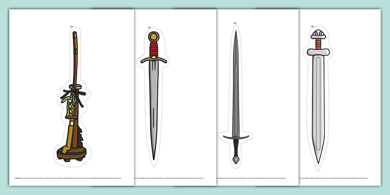 Swords Display Cut-Outs - Twinkl Resources (Teacher-Made)