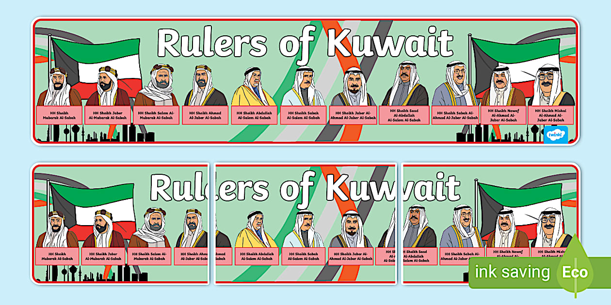 Rulers of Kuwait Display Banner - Kuwait Classroom Display