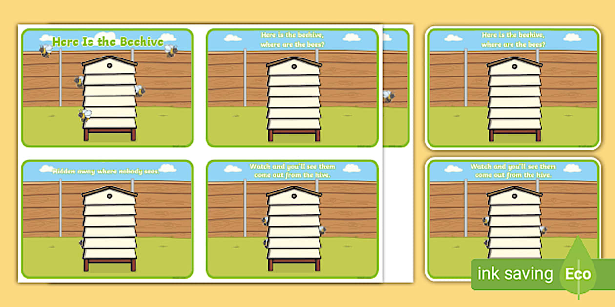 Here Is the Beehive Sequencing Cards (teacher made) - Twinkl