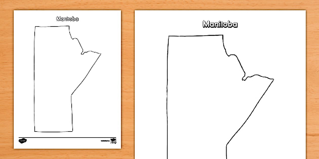 Manitoba Map Outline I Colouring Sheet I Twinkl Canada