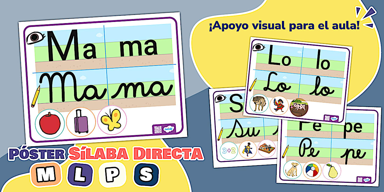 Sílabas Directas | M | L | P | S | Poster | Cielo | Ligada
