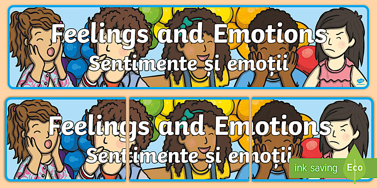 Feelings and Emotions Display Banner English/Romanian - Feelings and ...