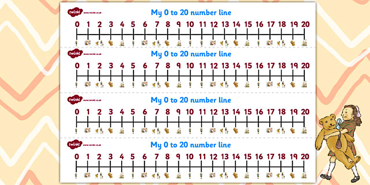 Number Lines 0-20 to Support Teaching on Dogger - Twinkl