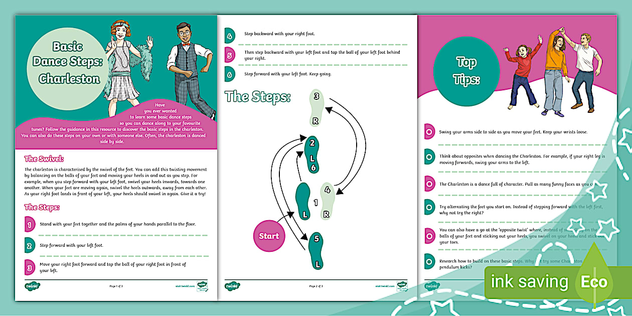 Basic Dance Steps: Charleston - Twinkl