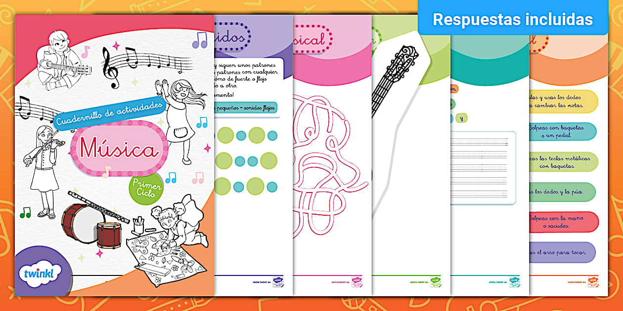 Cuadernillo de actividades: Música - 1er Ciclo de Primaria