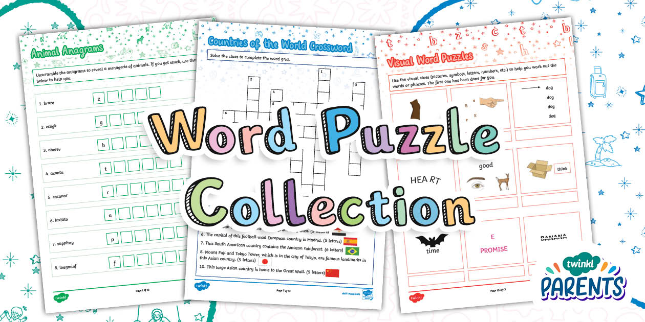 Word Puzzle Collection for Ages 7-11