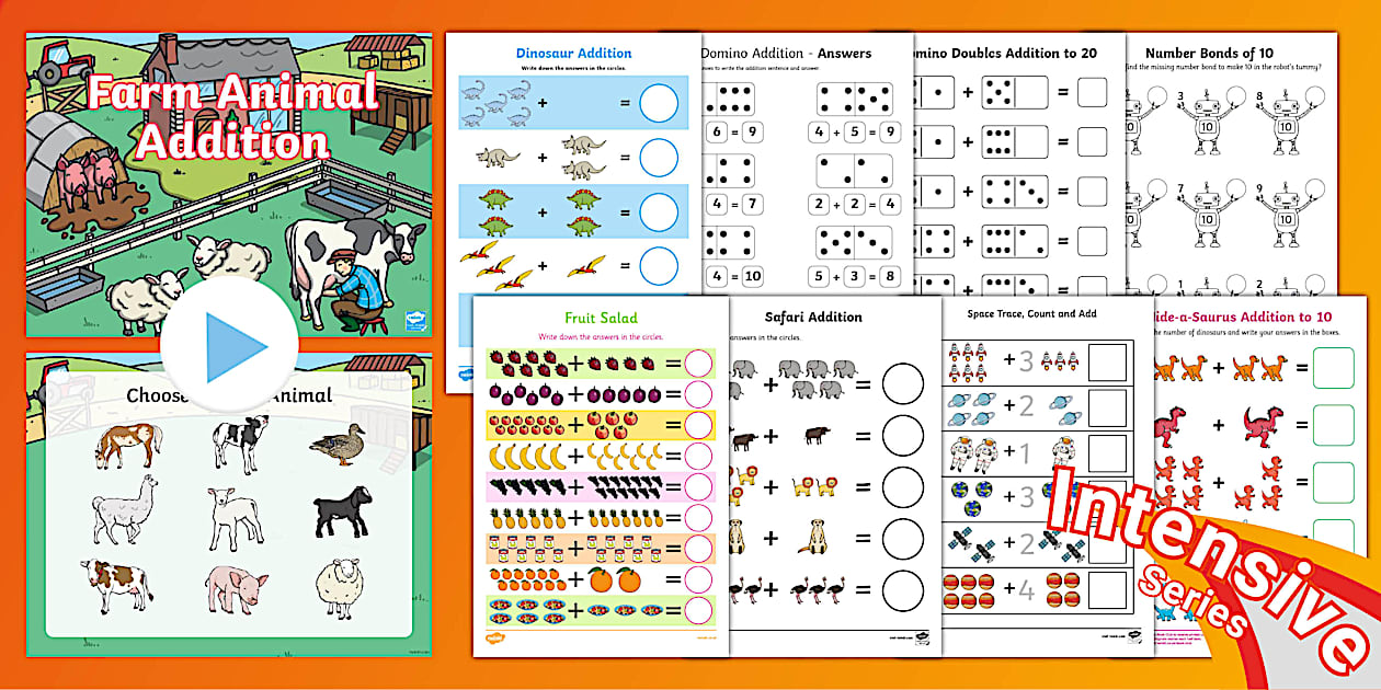 Intensive - Maths - Addition (Visual Learning) - Twinkl