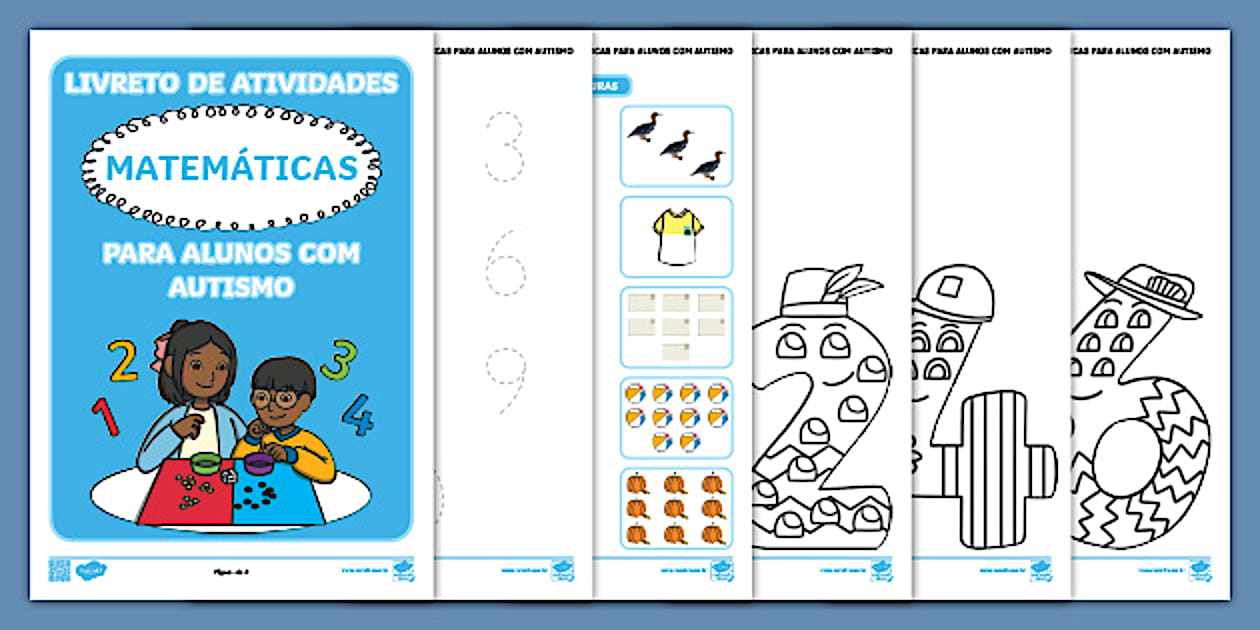 Livreto de Atividades Matemáticas para Autismo - Twinkl