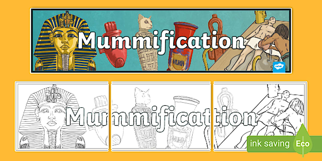 Ancient Egyptian Mummification Banner (teacher made)