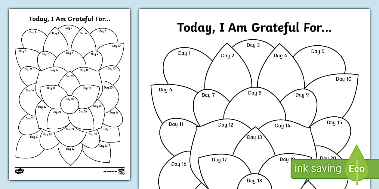 I Am Grateful for Tracker (Teacher-Made) - Twinkl