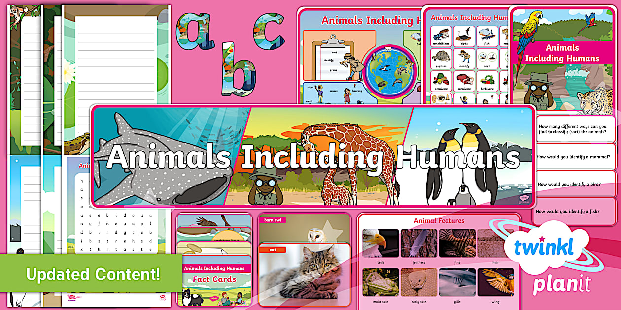 Animals Including Humans: Additional Resources Year 1