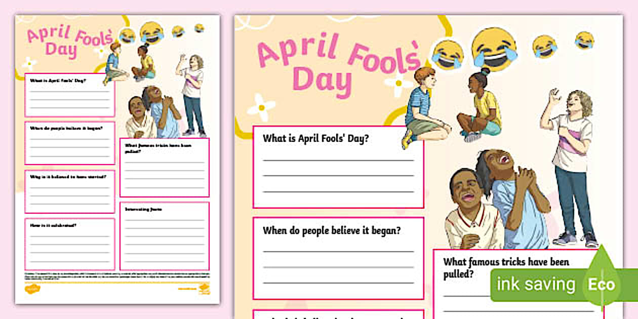 Fact File | April Fools’ Template (teacher made) - Twinkl
