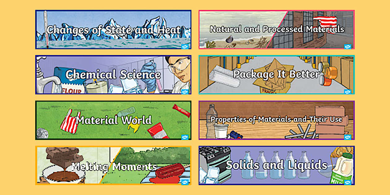 Chemical Science 3-4 Google Classroom Banners - Twinkl