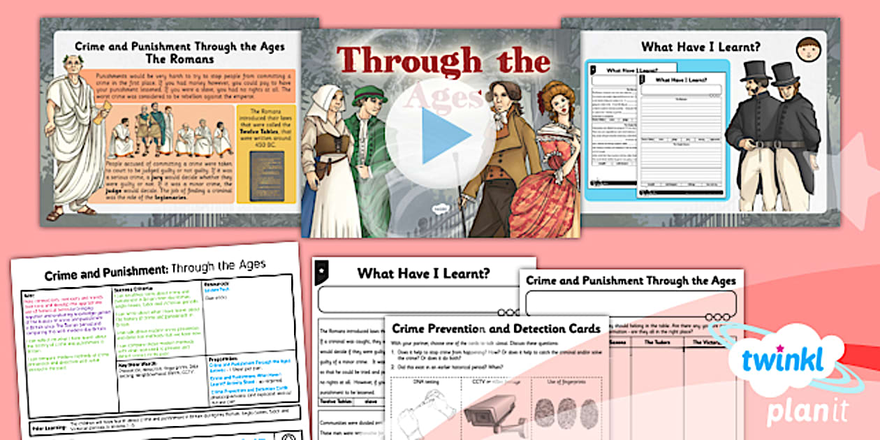History: Crime and Punishment: Through the Ages LKS2 Lesson Pack 6