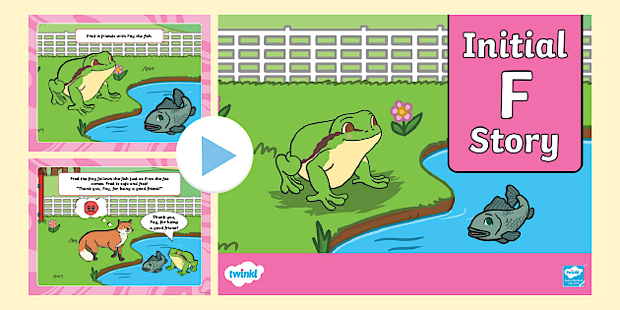 Initial f Story PowerPoint - Initial Sounds - Educational