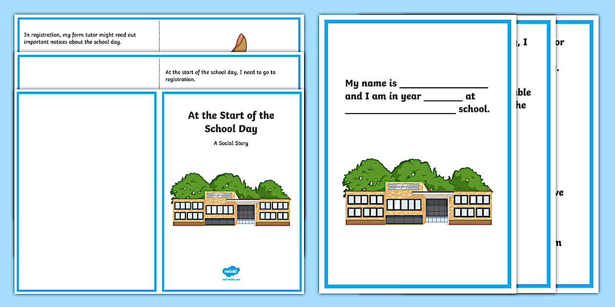 Social Story Template for Starting School | Twinkl - Twinkl