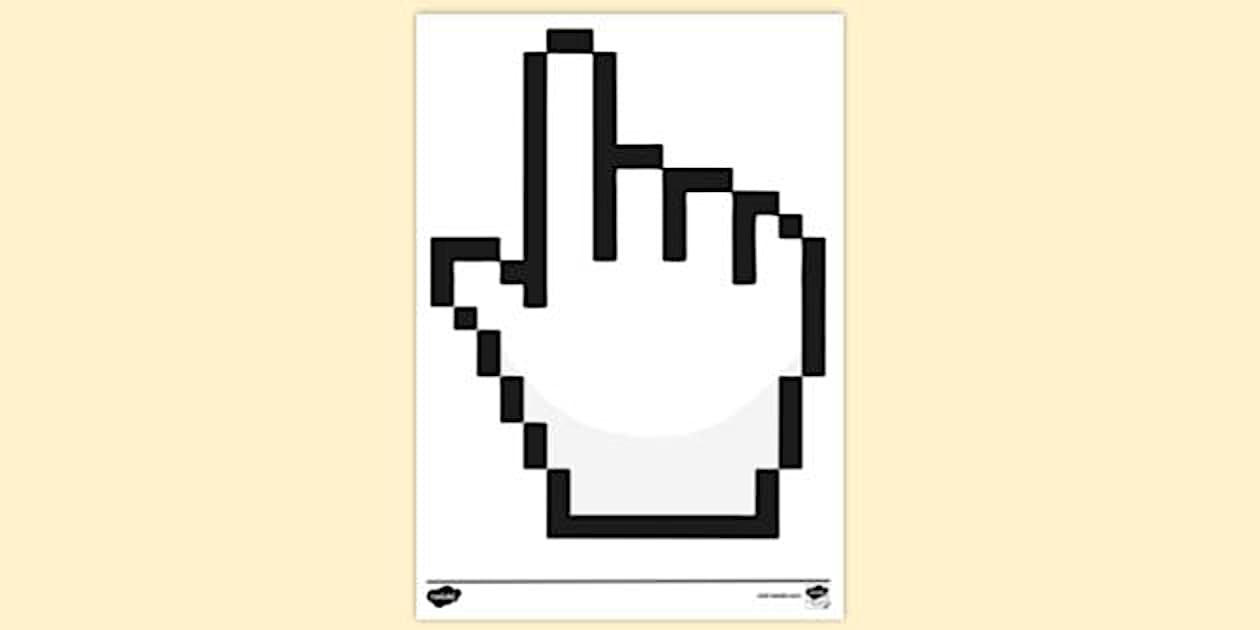 Cursor Colouring Sheet | Colouring Sheets (Teacher-Made)