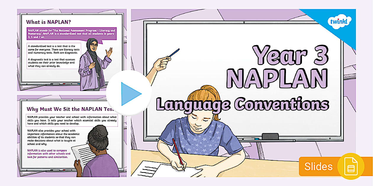 Year 3 Understanding NAPLAN Online - Language Conventions