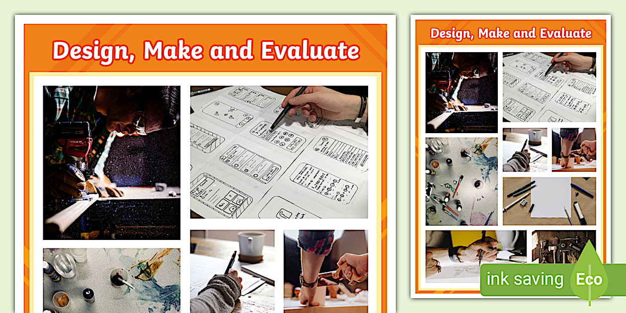 DT Design, Make and Evaluate Photo Display Poster - Twinkl